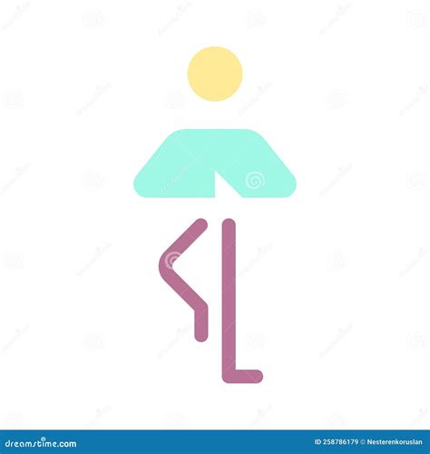Tree Pose Flat Color Ui Icon Stock Vector Illustration Of Practice