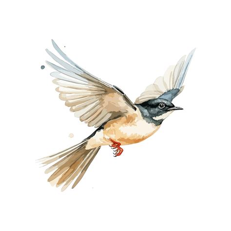 Mocking Bird Flying Vector Premium Ai Generated Vector