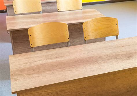 Empty School Classroom Interior 3d Illustration Hall Design Wall Photo