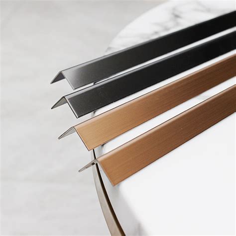 304 316 L Shape Profile Stainless Steel Tile Trim Corners For Wall