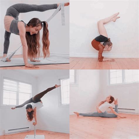 Collage Of Anna Mcnulty Anna Mcnulty Chest Stand Flexibility Anna