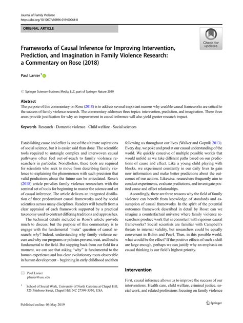 Pdf Frameworks Of Causal Inference For Improving Intervention Prediction And Imagination In