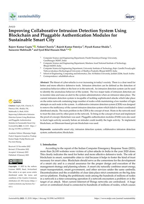Pdf Improving Collaborative Intrusion Detection System Using