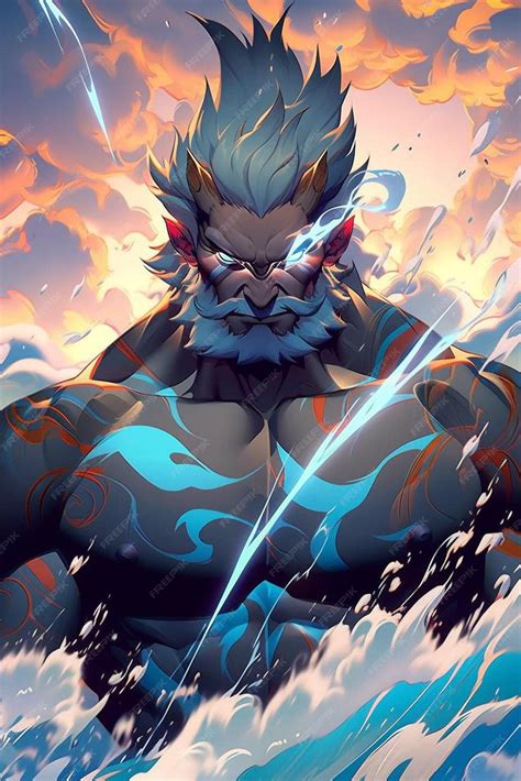 Premium Ai Image Red Hellboy