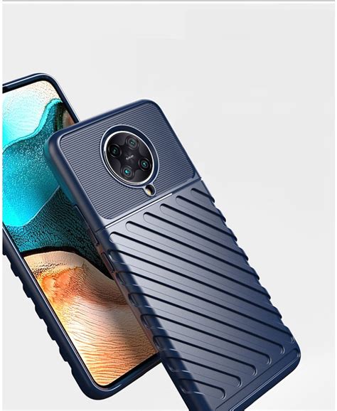 Xiaomi Poco F Pro Twill Thunder Texture Back Cover Blauw Gsmpunt Nl