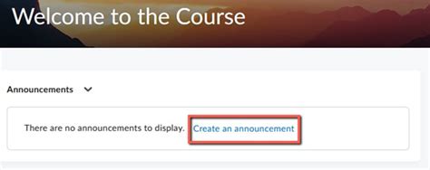 Linking An Announcement To Content In D2l Brightspace Faculty Resources