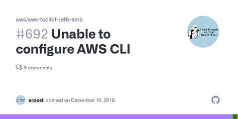 unable to configure aws cli · issue 692 · aws aws toolkit jetbrains