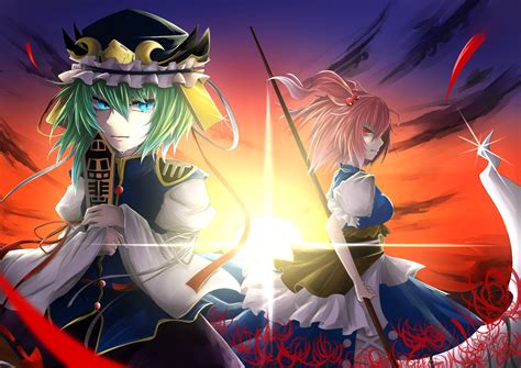 Onozuka Komachi And Shiki Eiki From Touhou A Summer Days Dream Hd