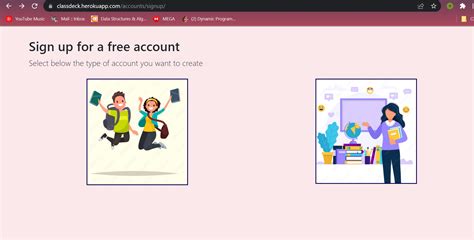account sign up page · issue 87 · coding geek21 classdeck · github
