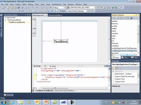 silverlight 4 в существующем проекте asp mvc youtube