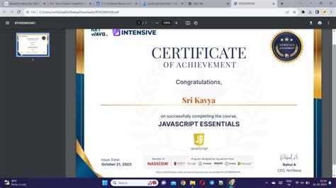 sri kavya takuru on linkedin jsessentials nxtwave ccbp ccbpintensive
