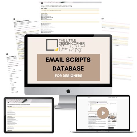 email scripts database for designers the little design corner