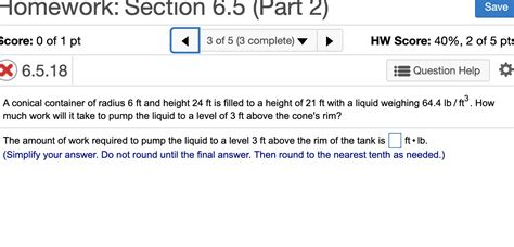 Solved Homework Section 6 5 Part 2 Save Score 0 Of 1 Pt