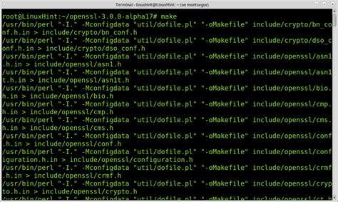 Встановіть openssl 3 з source linux hint