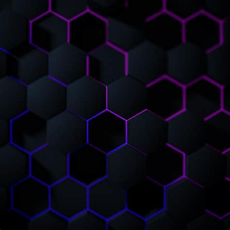 Premium Photo 3d Render Modern Honeycomb Hexagon Led Background