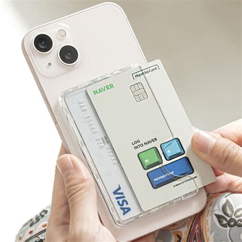 붐잉 특허 맥세이프 카드지갑 케이스 투명 2장 카드수납 기본 마그네틱 포켓 아이폰 갤럭시 자석