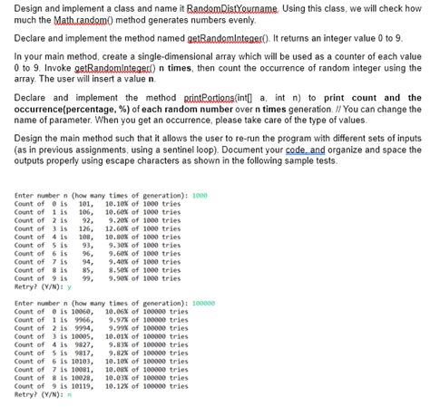 Solved Design And Implement A Class And Name It Randomlist