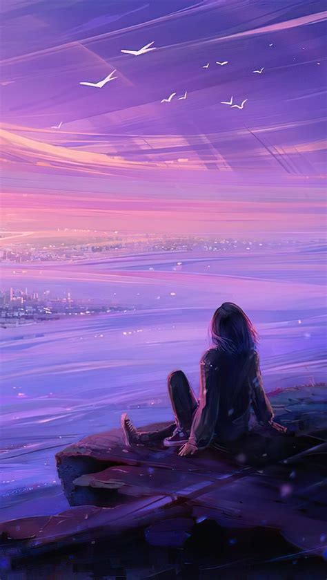 Chica Mirando La Luna Fondo De Pantalla 4k Ultra Hd Id8799