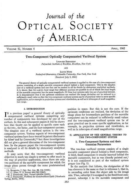 Pdf Two Component Optically Compensated Varifocal System Dokumen Tips