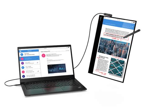 Lenovo Thinkvision M T Mobile Monitor Brings A Touch Of Inspiration To Flexible Working