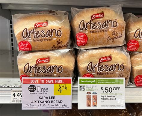 Sara Lee Artesano Bread As Low As 175 At Publix Iheartpublix
