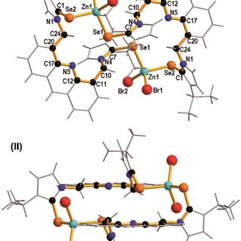 I The Molecular Structure Of 2 Ii The Side View Of Molecular Ring