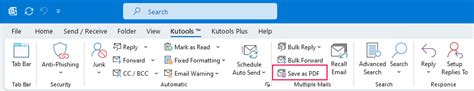 Quickly Export Multiple Emails To Separate Text Files In Outlook