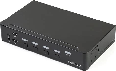 Amazon Com StarTech Com Port DisplayPort KVM Switch DP KVM Switch With Audio And Built In