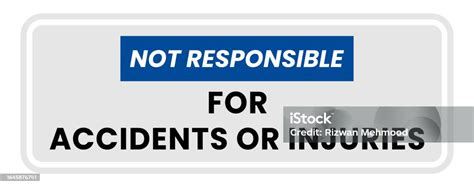 사고 또는 부상에 대한 책임을지지 않습니다 기호 안전 경고 표시 경계 표지에 대한 스톡 벡터 아트 및 기타 이미지 경계 표지 경고 기호 공장 산업 건물 Istock