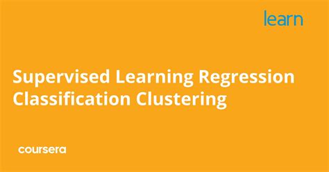 Supervised Learning Regression Classification Clustering 糖心vlog官网观看
