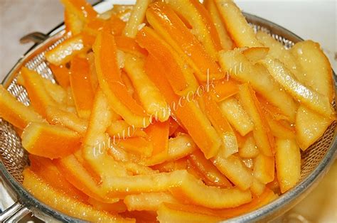 Цукаты из апельсиновых корок, рецепт с фото