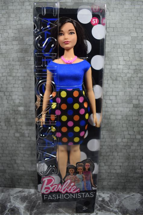 Royaltygirl 2016 Barbie Fashionistas Curvy 51 Polka Dot Fun Dvx73