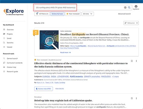 Science Reference Source Advanced Search