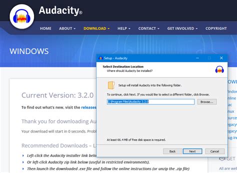 Bit Audacity Installer Prompts To Install In The X Folder Issue Audacity
