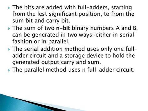 Binary Parallel Adder