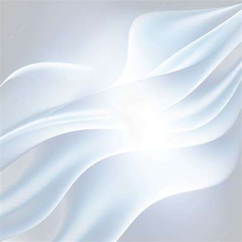 Premium Photo Abstract White Background With Smooth Wavy Lines