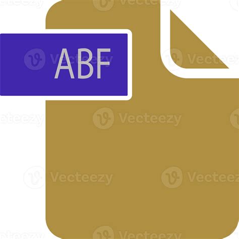 Abf File Format Icon Rounded Shapes And Spacing 65420191 Png