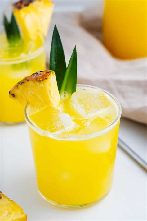Easy Agua De Pina 3 Ingredients Recipe Pineapple Water Recipes