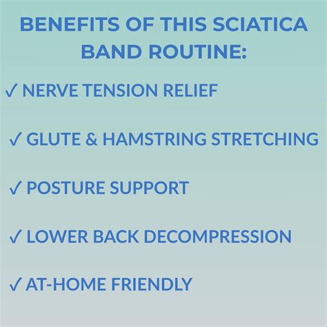 Resistance Band Sciatica Relief Routine Printable Pdf For Nerve Pain