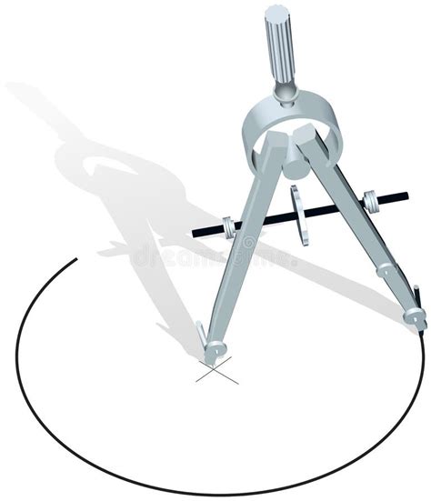 Drafting Compass Drawing Plan Design Circle Stock Illustrations 1027