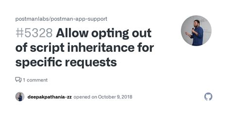 Allow Opting Out Of Script Inheritance For Specific Requests · Issue
