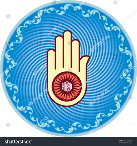 Jain Emblem Stock Vector Royalty Free 21235390