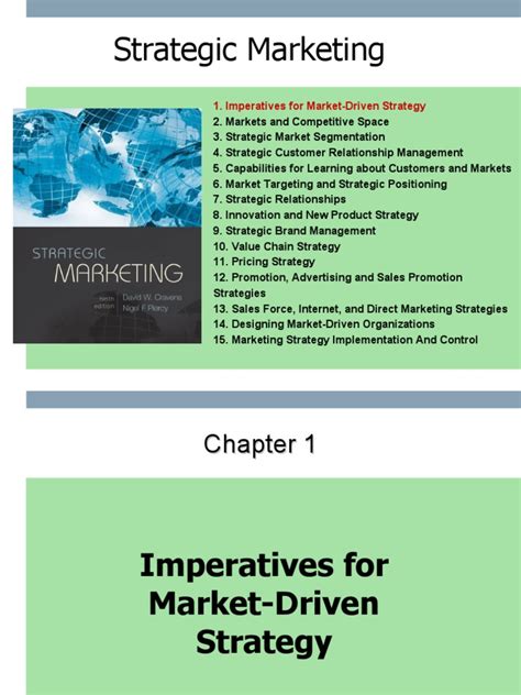 Strategic Marketing 9e David Cravens Nigel Piercy Pdf Strategic Management Market Segmentation
