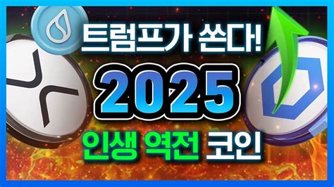 2025 트럼프가 취임식 끝나고 쏜다는데 인생역전 알트코인 수이 리플 온도파이낸스 체인링크 에이브 월드리버티파이낸셜 비트코인 이더리움