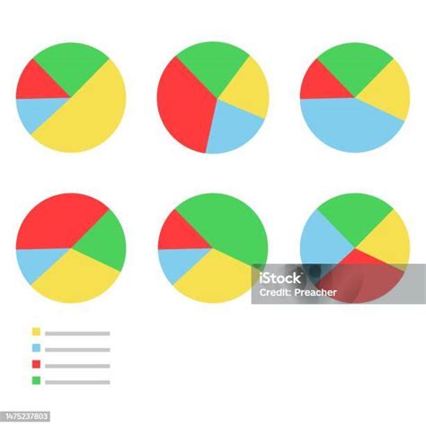 Infographie Avec Des Camemberts Circulaires Diagramme Circulaire Pour Lanalyse Des Données Et La