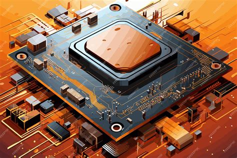 Premium Vector Central Computer Processors Cpu Concept Technology Background 3d Illustration
