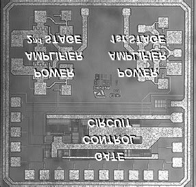 Chip Photograph Of A Test Chip Of An Integrated RF Power Amplifier For Download Scientific