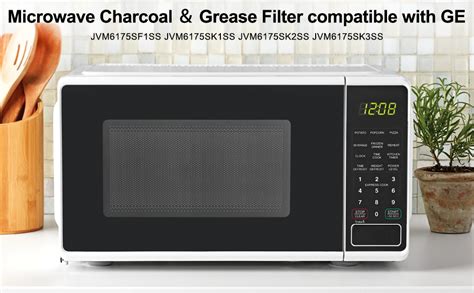 Microwave Charcoal ＆ Grease Filter Fit For Ge Jvm6175sf1ss