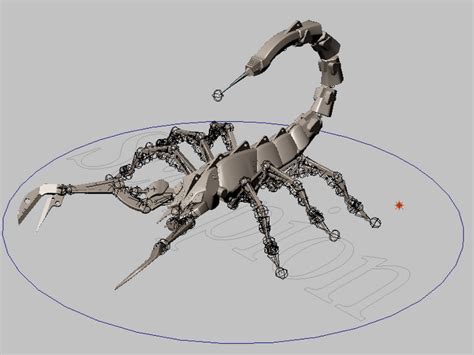 Robotic Scorpion 3d model Maya files free download - CadNav