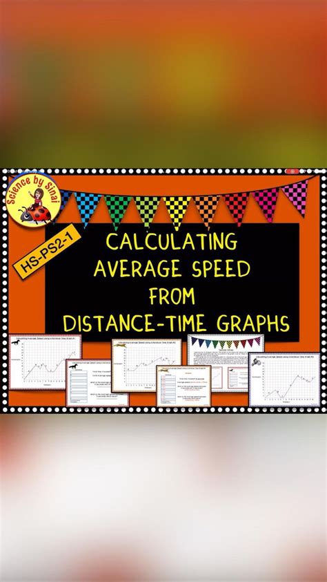Average Speed Using Distance Time Graphs Science By Sinai
